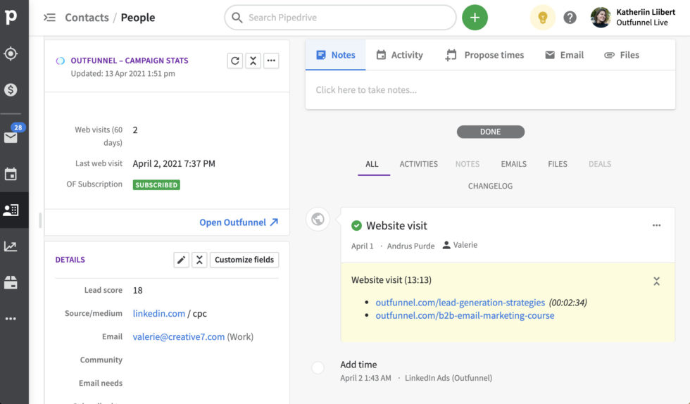 Pipedrive-LinkedIn Ads integration - Connect Sales and Marketing Data